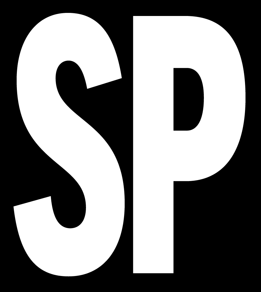 SP tall scheerpost logo