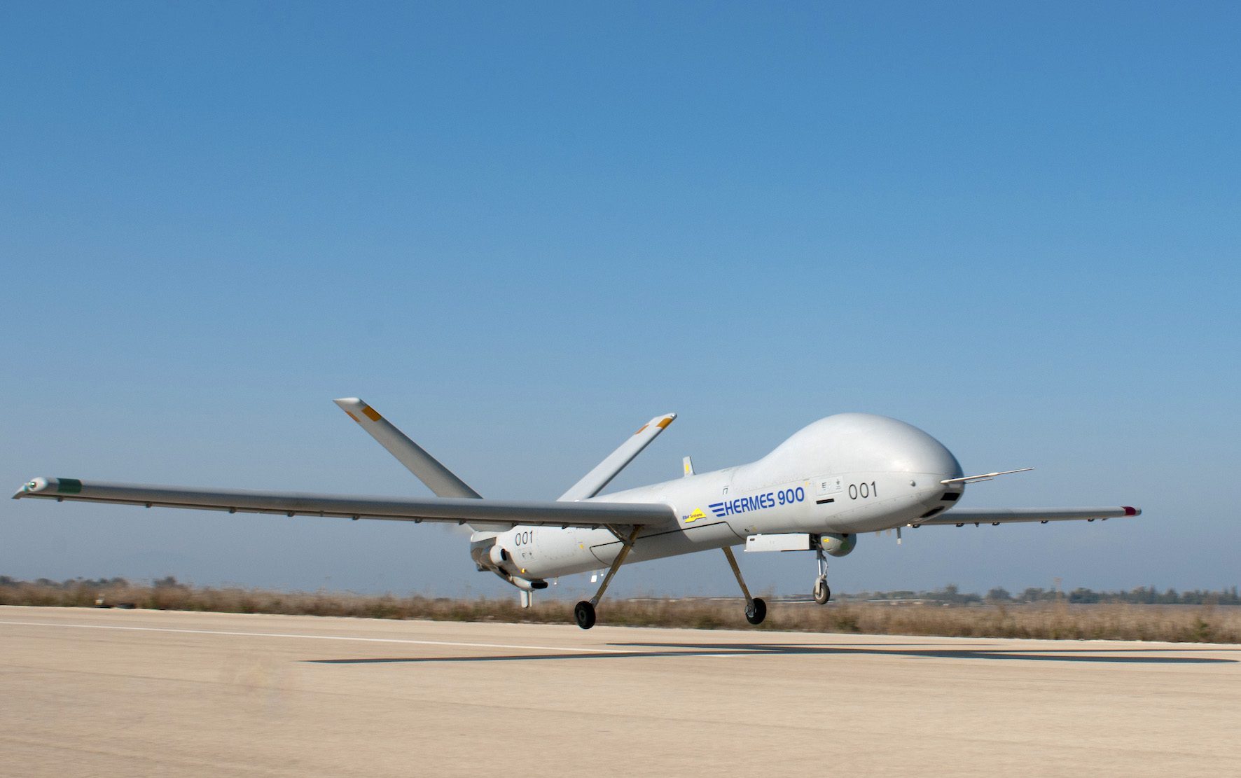 Elbit Systems Hermes-900 UAV takeoff – ScheerPost