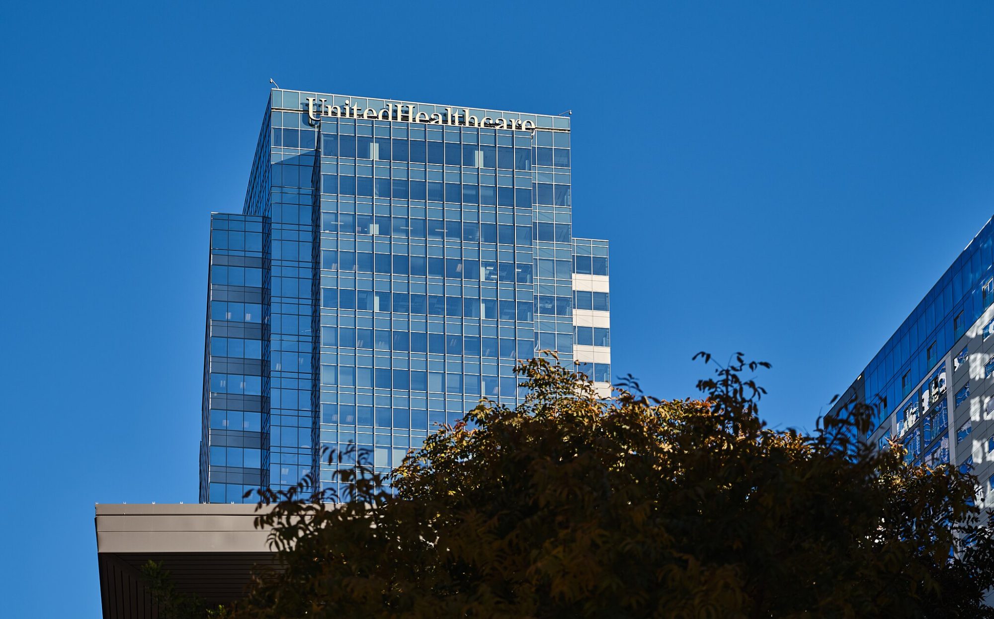The UnitedHealthcare building in downtown Phoenix, Arizona.